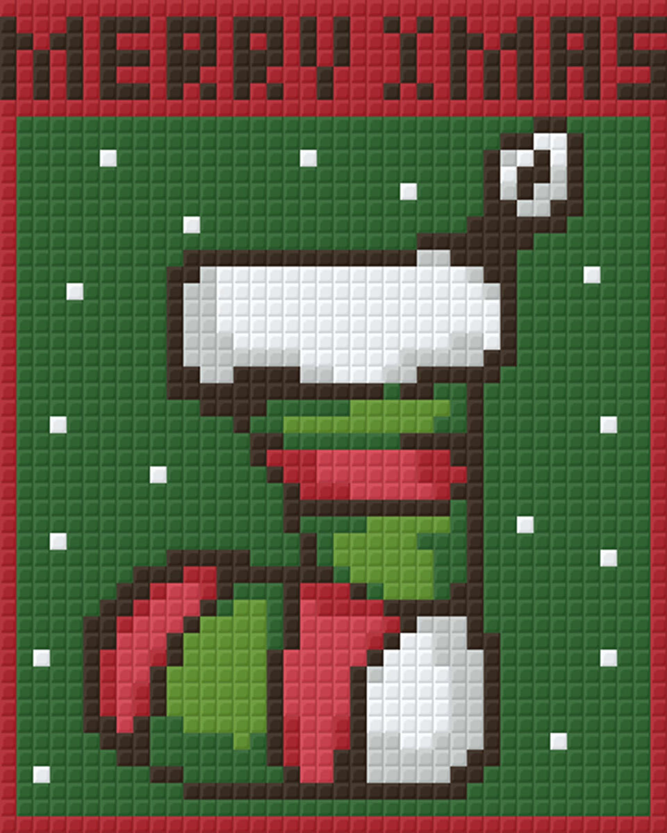 Xmas Stocking – Pixel Art USA