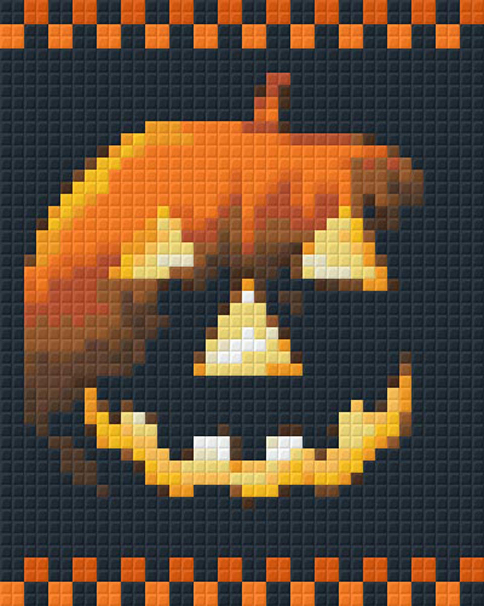 Jack O'Lantern – Pixel Art USA
