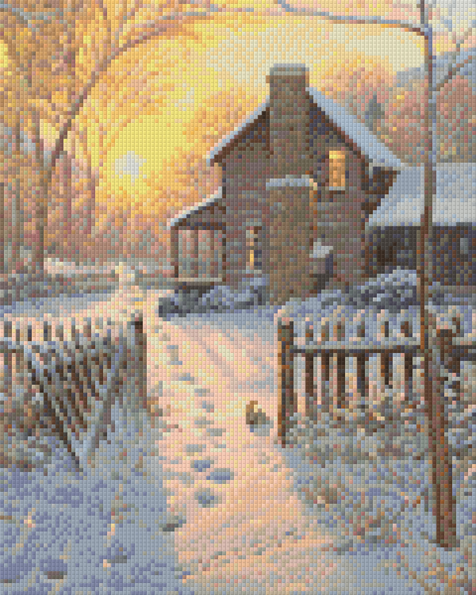 Welcome Winter – Pixel Art USA