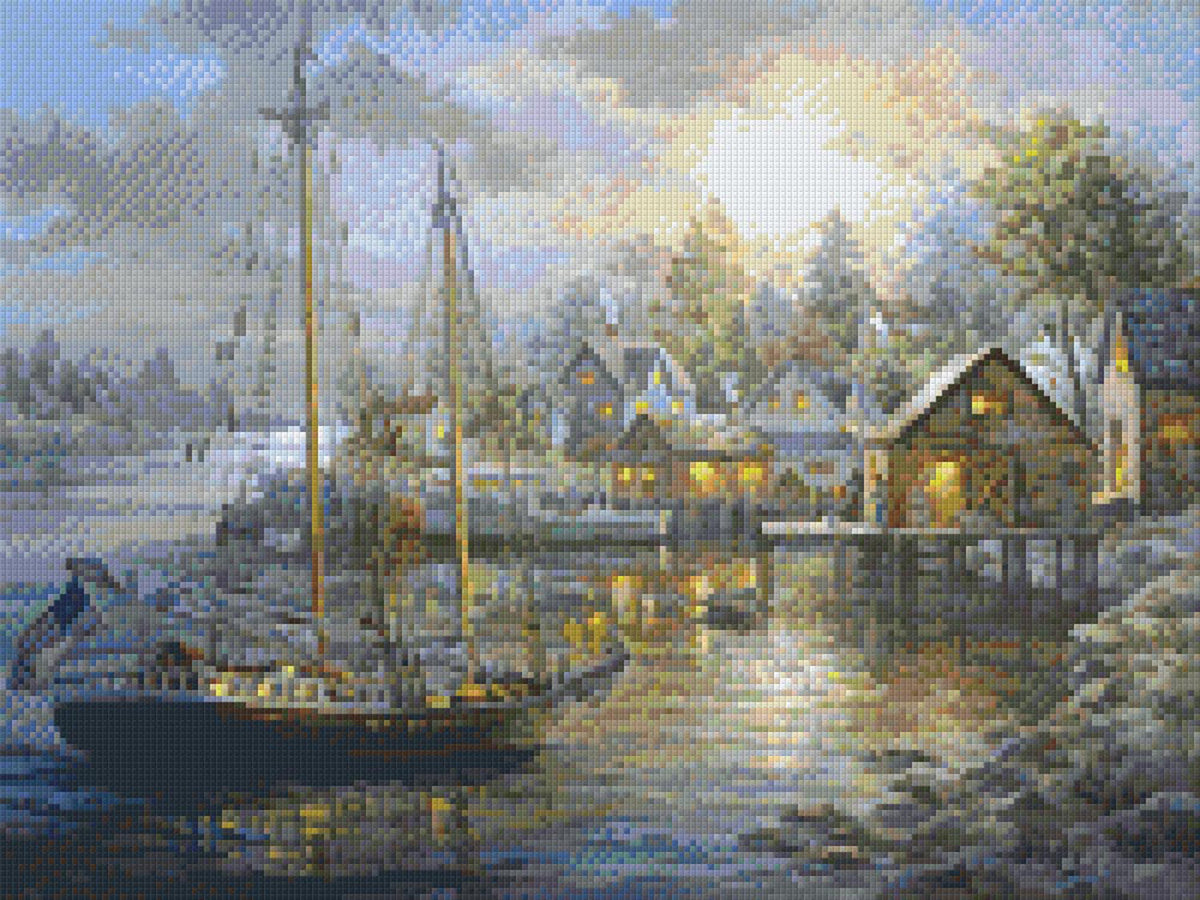 Harbor Town – Pixel Art USA