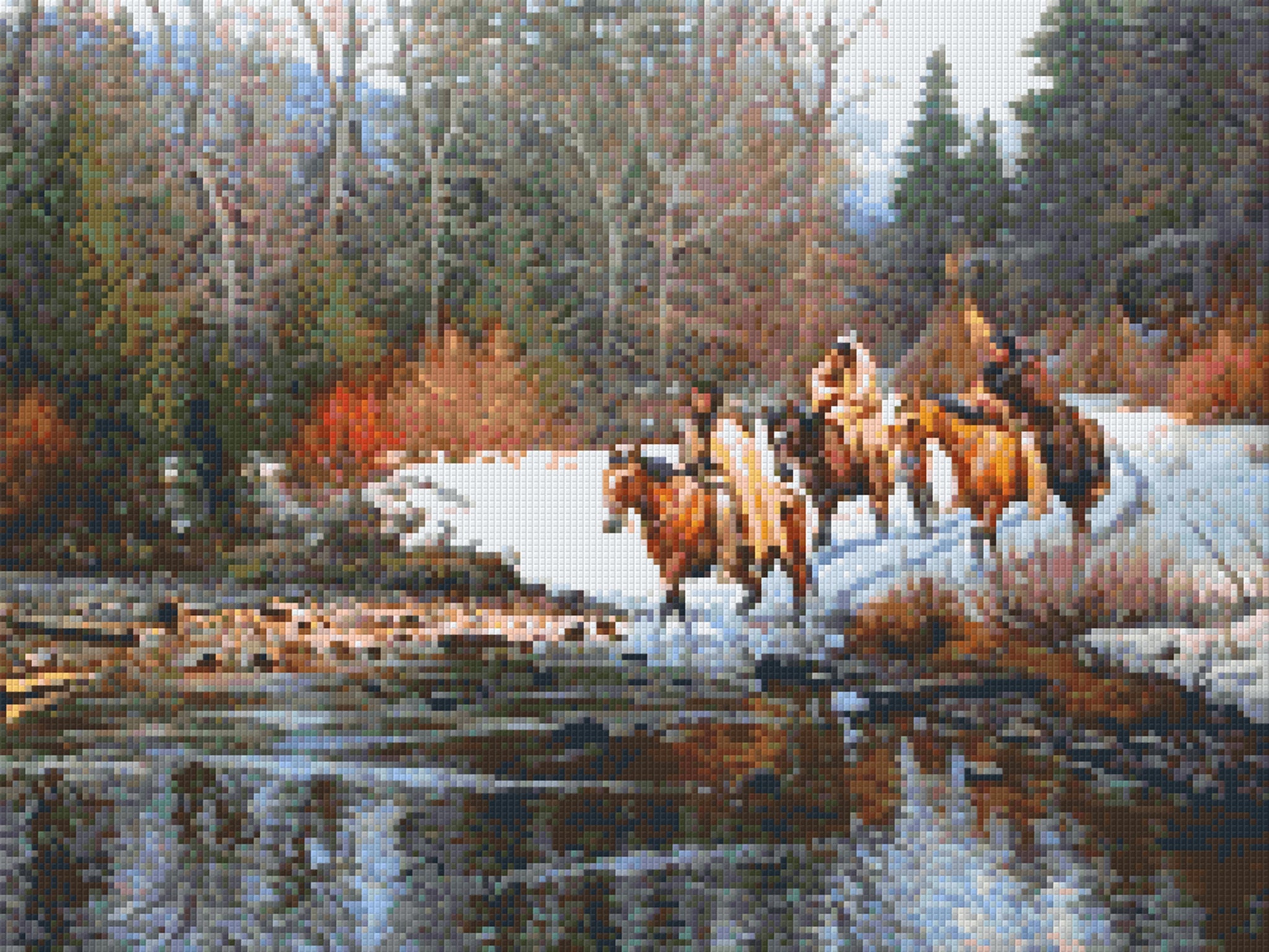 Indian Winter – Pixel Art USA