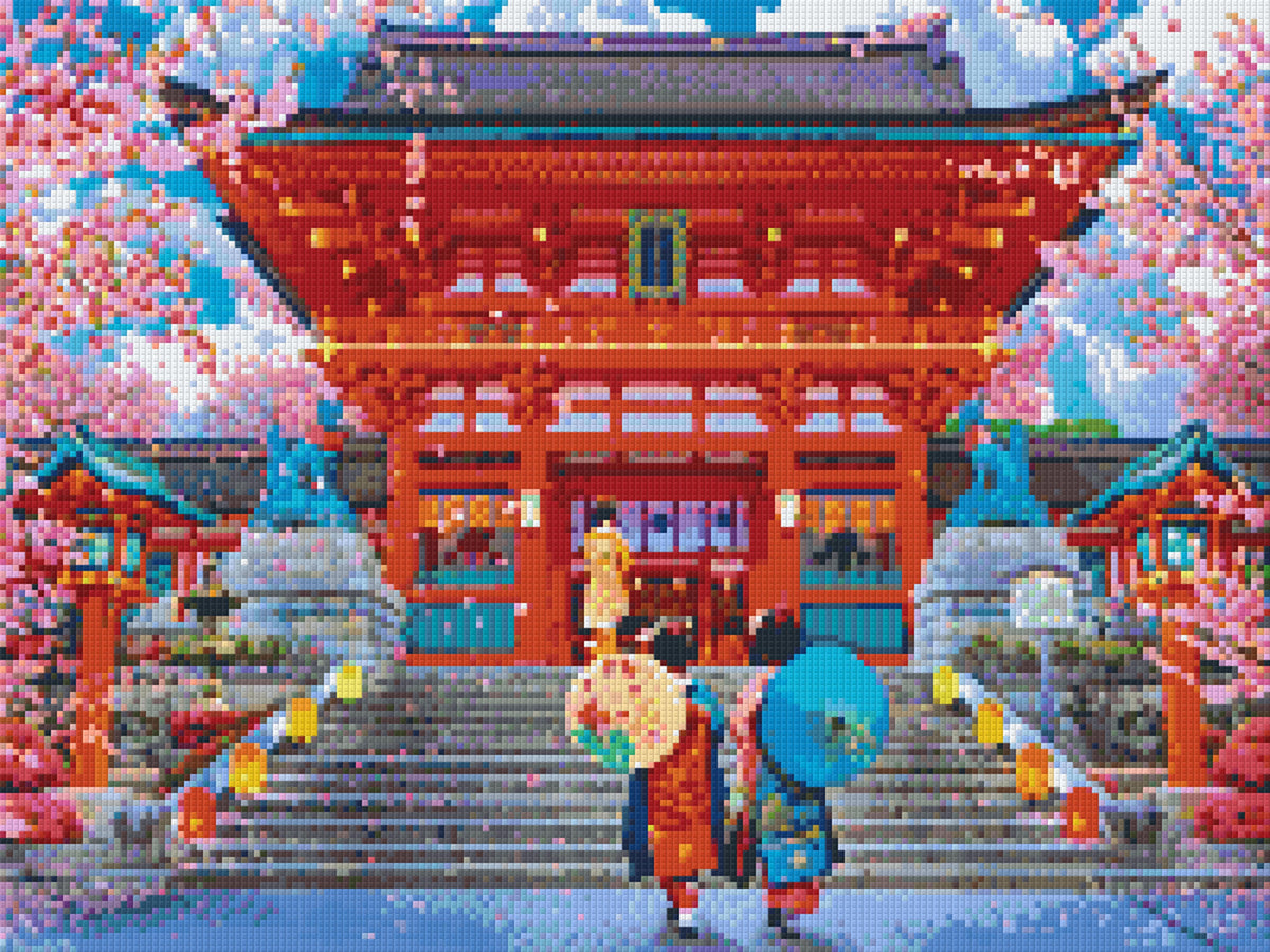Spring Sakura – Pixel Art USA