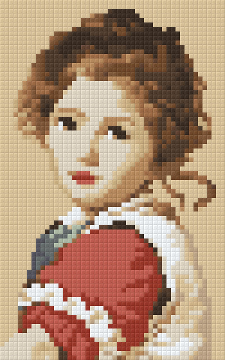 Victorian Girl – Pixel Art USA