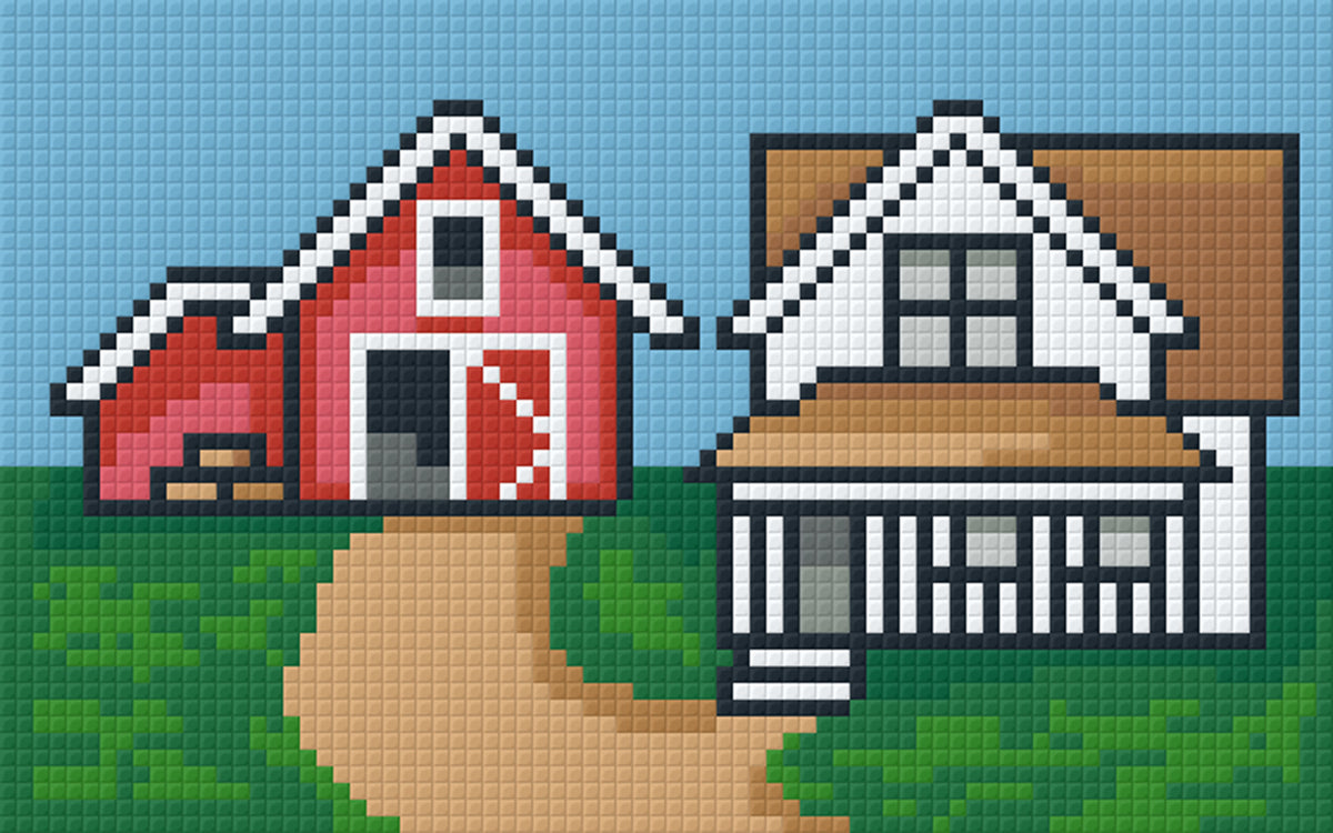 Farm House – Pixel Art USA