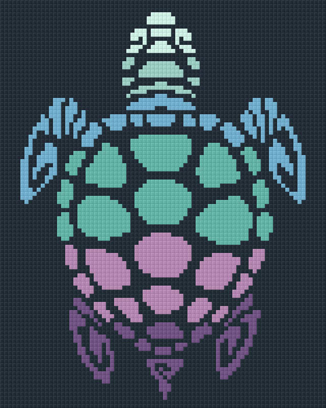 Sea Turtle – Pixel Art USA