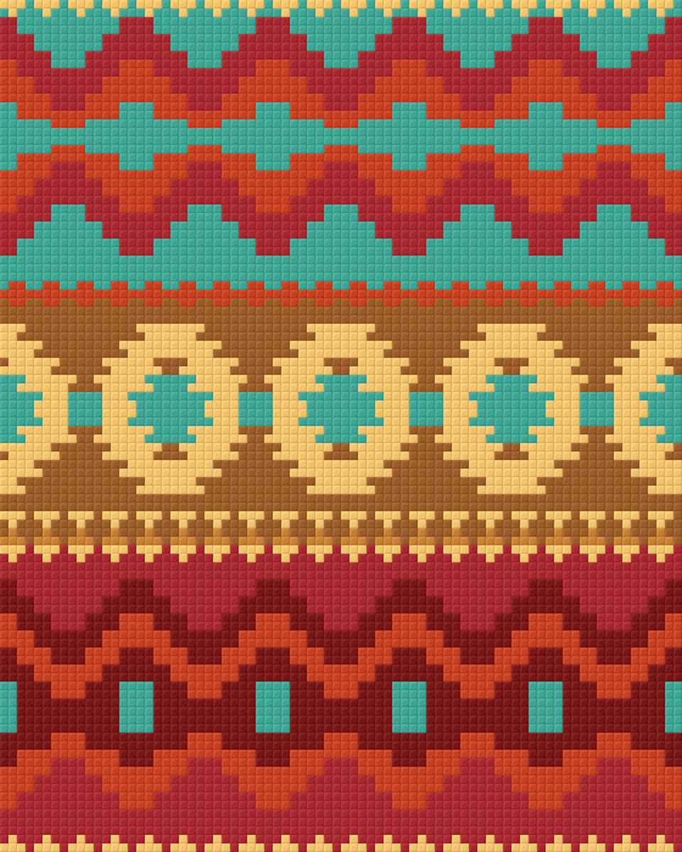 Native Design 1 – Pixel Art USA