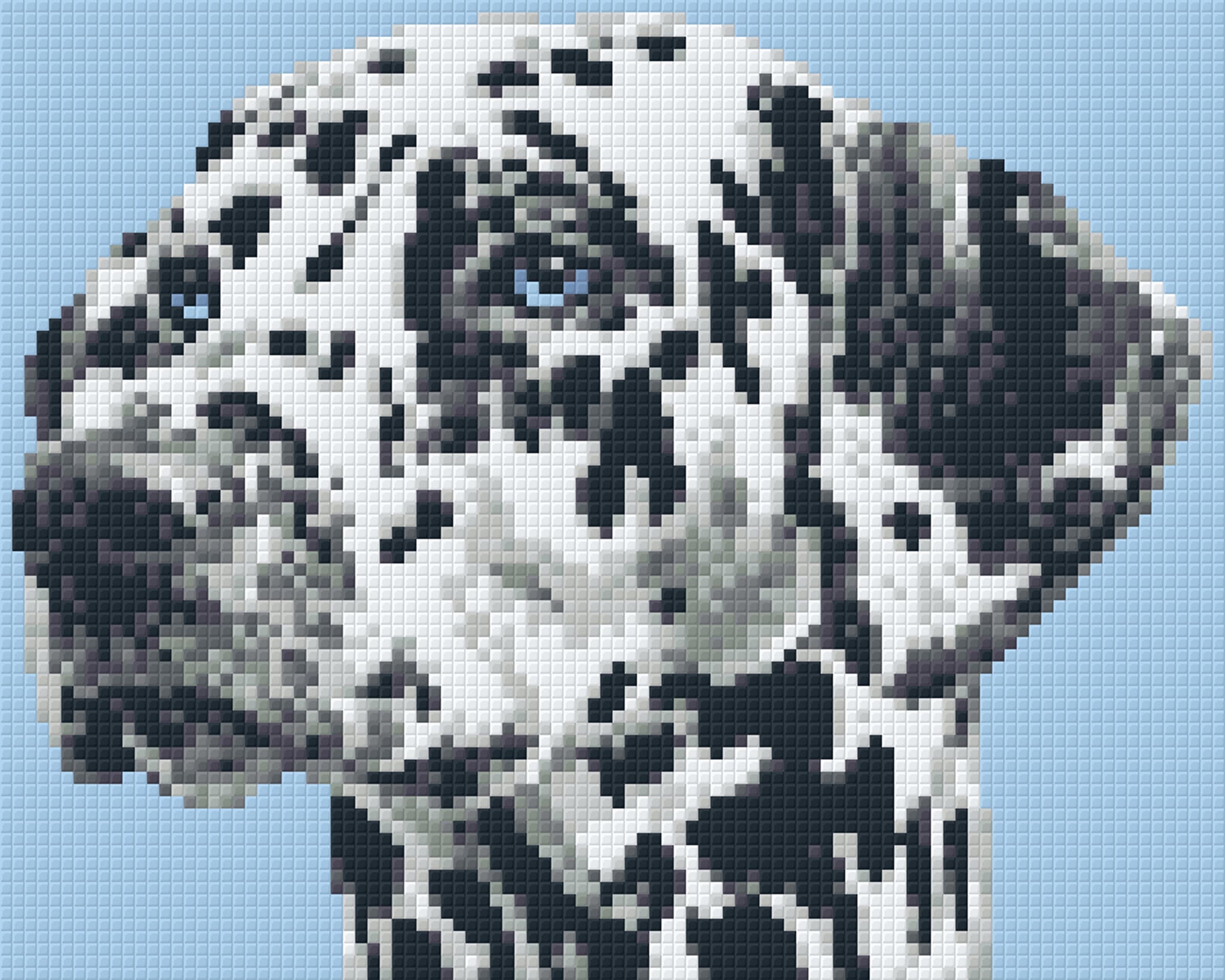 Dalmatian Portrait – Pixel Art USA