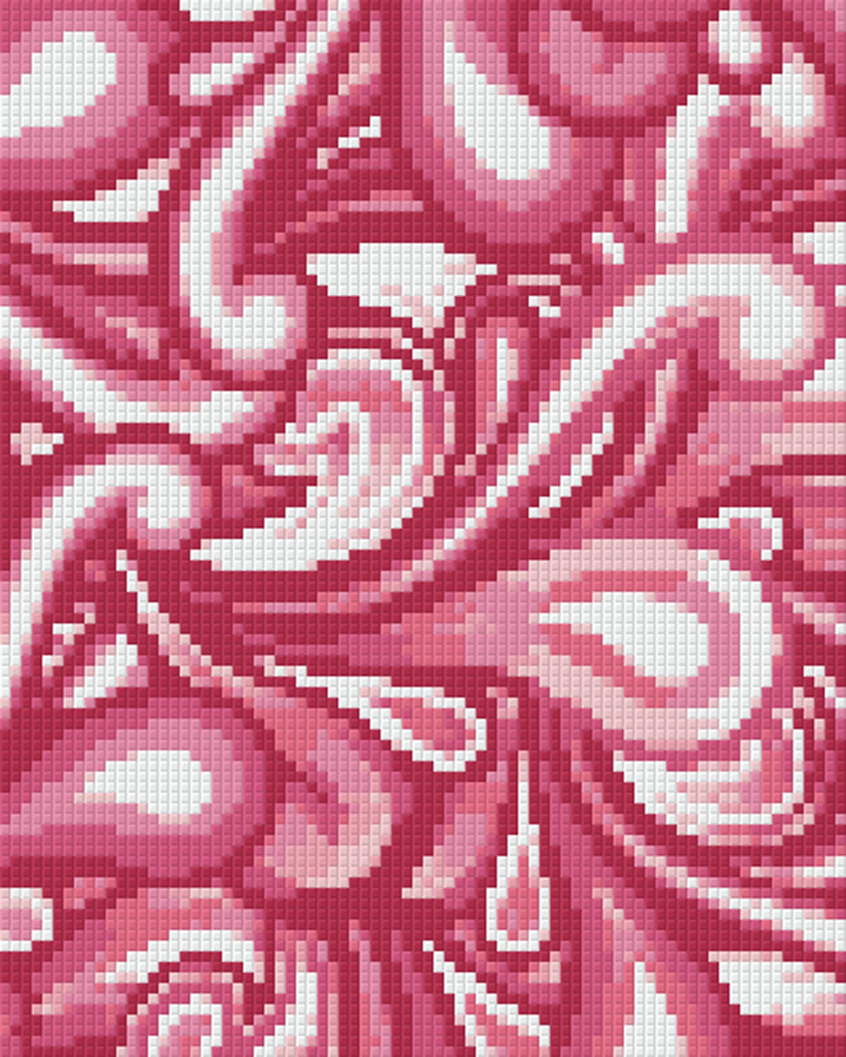 Pink Swirl Pattern – Pixel Art USA