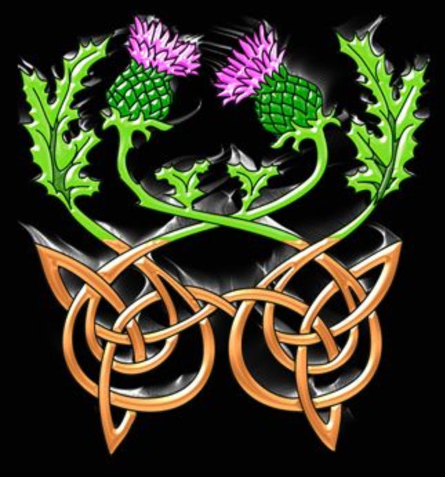 Celtic Thistles – Pixel Art USA