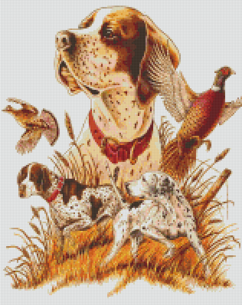 Hunting Dogs – Pixel Art USA