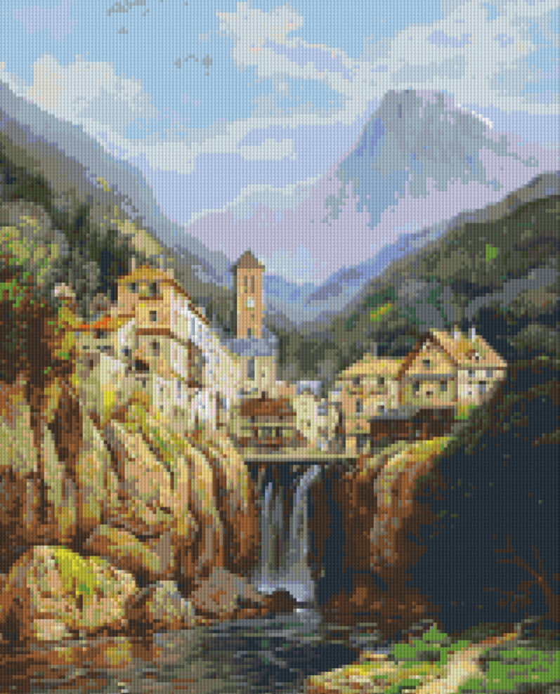 Swiss Village – Pixel Art USA