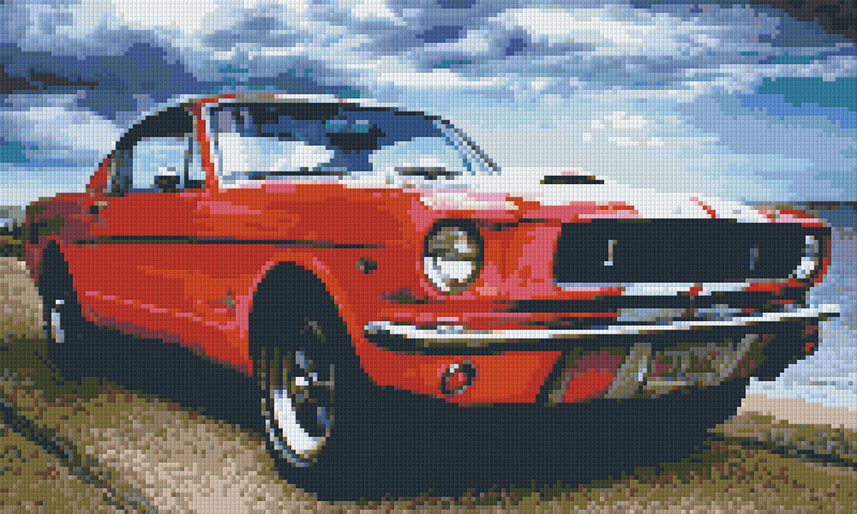 Ford Mustang – Pixel Art USA