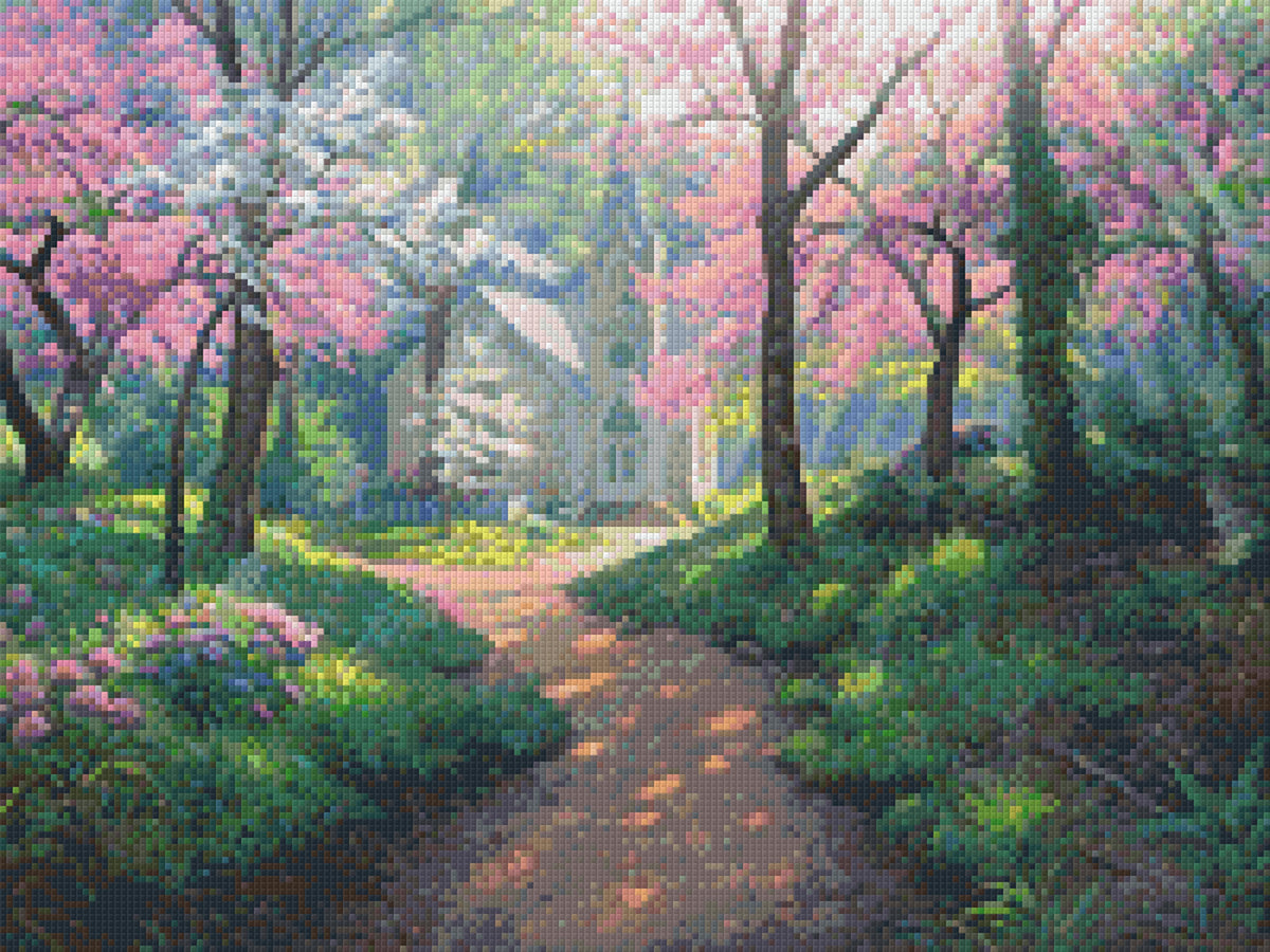 Spring Chapel – Pixel Art USA