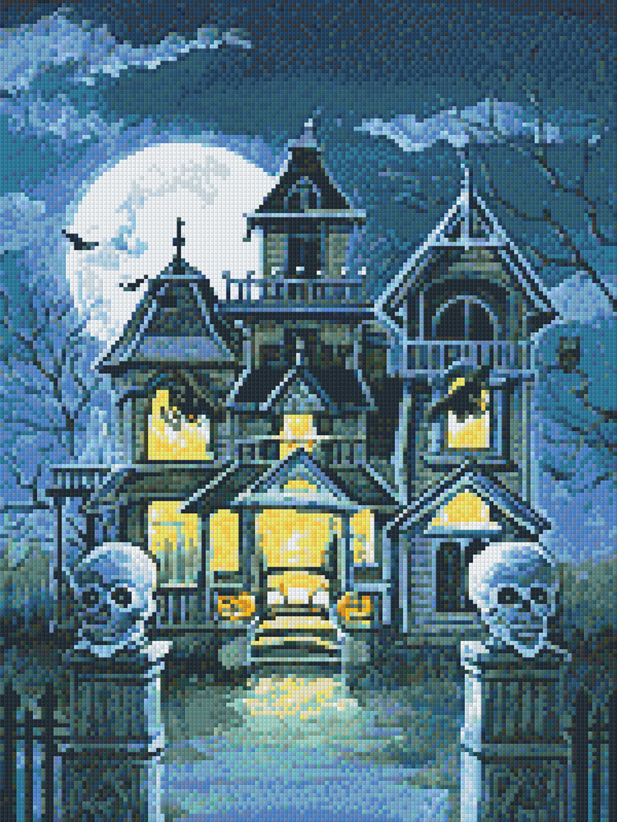 Haunted House – Pixel Art USA