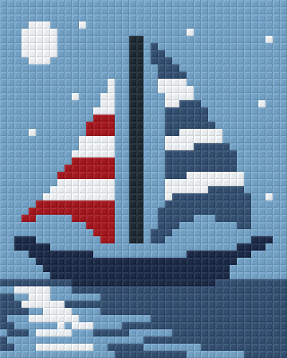 Sailboat – Pixel Art USA