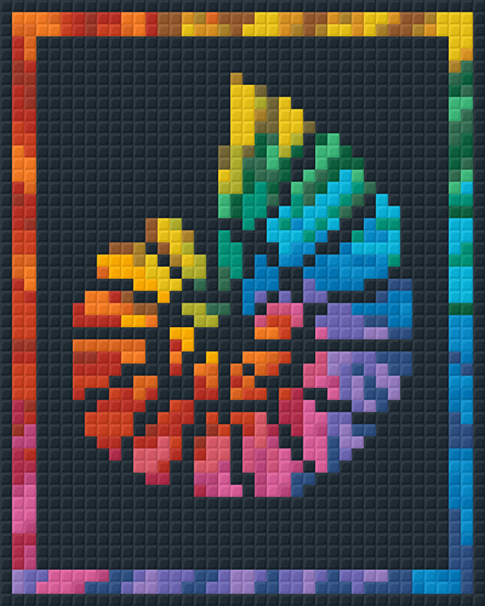 Shell Fractal – Pixel Art USA
