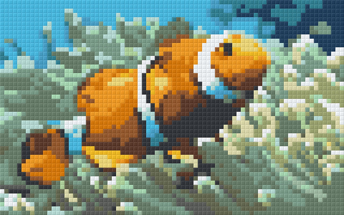 Clownfish 1 – Pixel Art USA