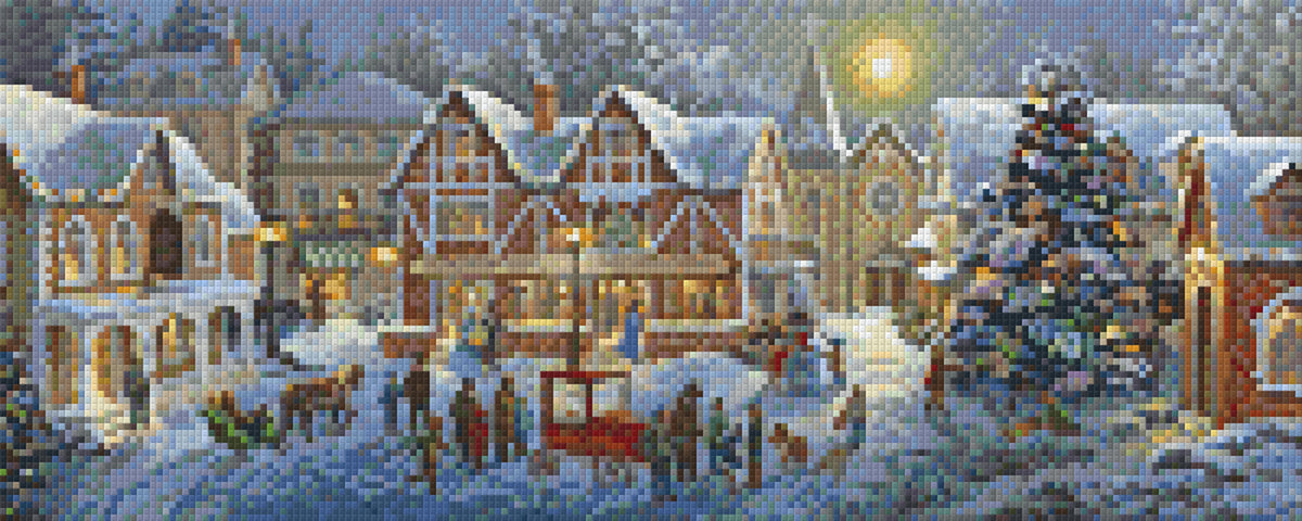 Christmas Village – Pixel Art USA