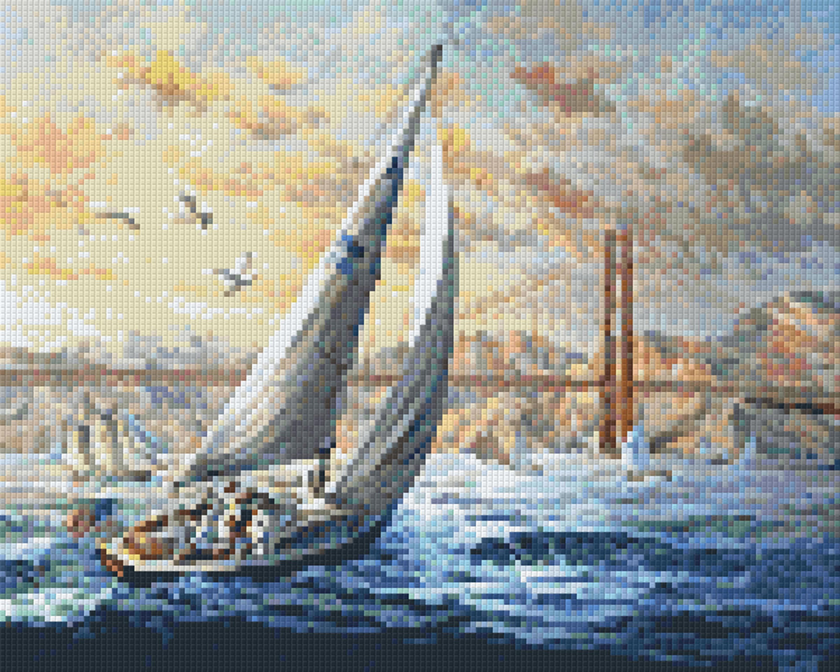 Golden Gate – Pixel Art USA