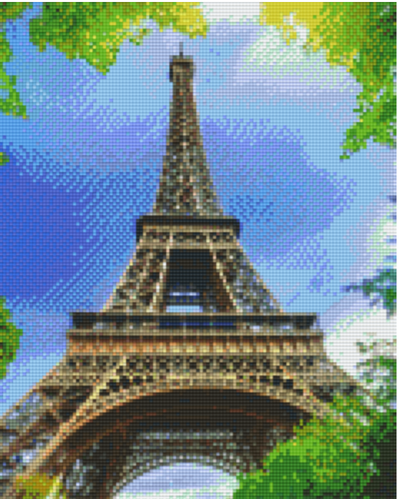 Eiffel Tower – Pixel Art USA