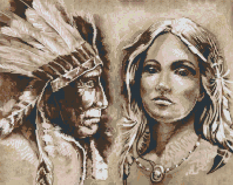 Indians – Pixel Art USA