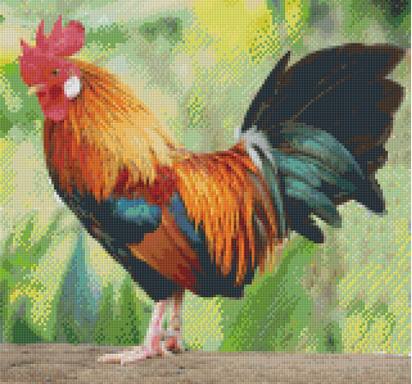Rooster – Pixel Art USA